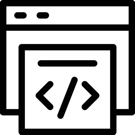 Web Programming Line Icon 14713768 Vector Art At Vecteezy