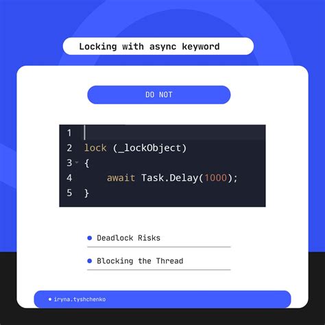 Iryna Tyshchenko On Linkedin 🔓🛠️ Mixing Traditional Locks With Async Code In C What You Need To
