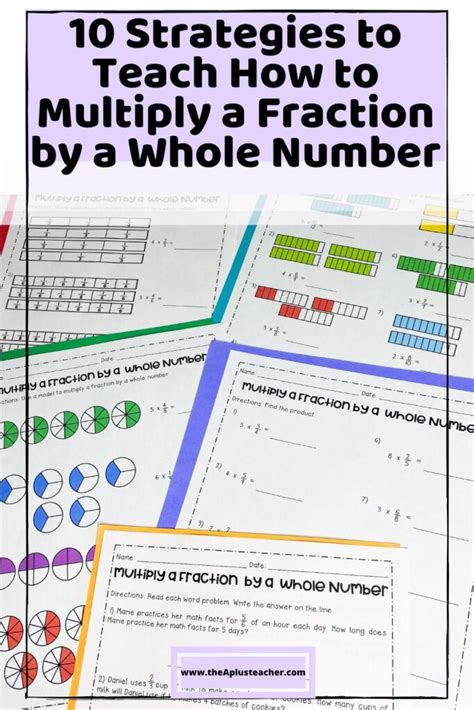 Strategies To Teach How To Multiply A Fraction By A Whole Number The A Plus Teacher