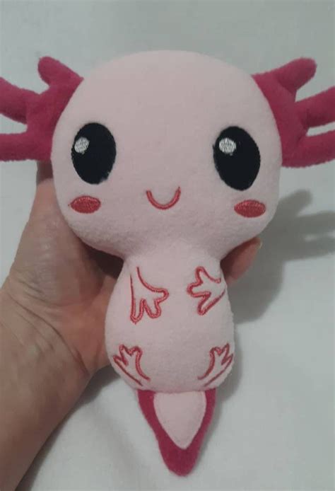 Medium Sized Chibi Axolotl Plush Etsy