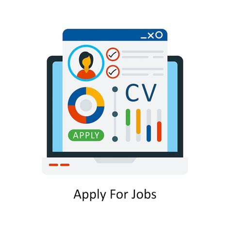 Premium Vector Apply For Jobs Concept Flat Icon Style Illustration