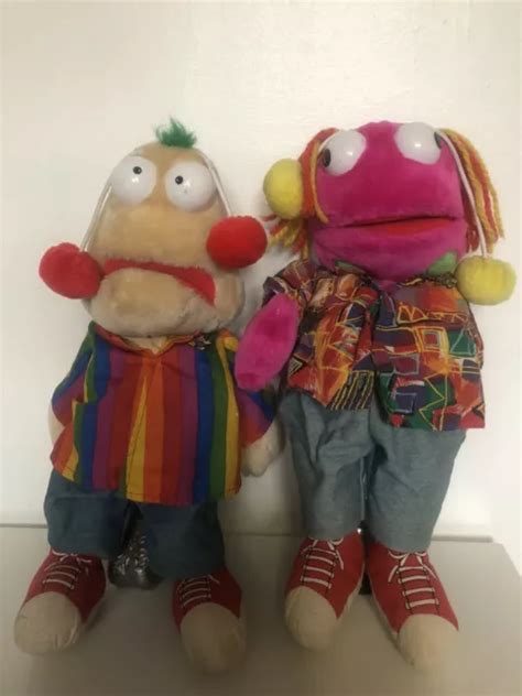 ZIG AND ZAG Puppet Soft Toy Plush The Big Breakfast Vivid Imaginations PicClick UK