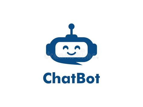 Robot Chat Or Chat Bot Logo Modern Conversation Automatic Technology