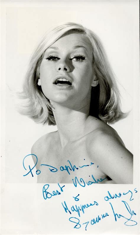 Sold At Auction British Actress Suzanna Leigh Signed 8x5 Black And