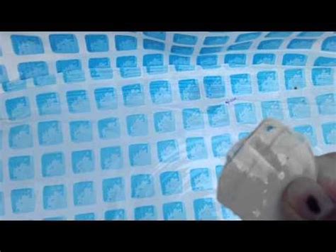 Stopping Leaks In An Intex Pool Liner Pool Liner Repair Swimming Pool Liners Pool Liner