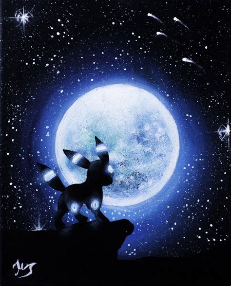 Download Umbreon Black Silhouette Wallpaper
