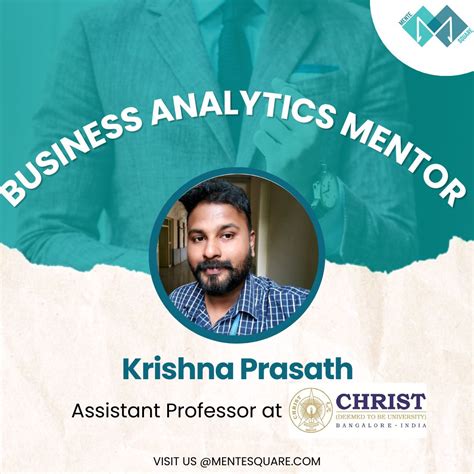 Prof Krishna Prasath S Posted On Linkedin