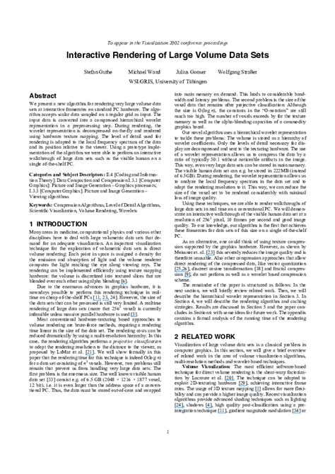 pdf interactive rendering of large volume data sets