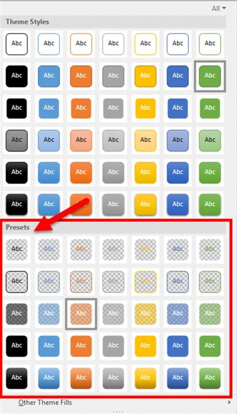 New Shape Styles Presets The PowerPoint Blog