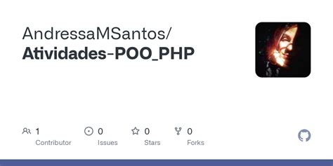 GitHub AndressaMSantos Atividades POO PHP