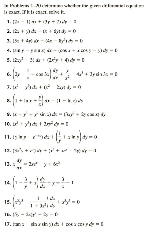 Solved In Problems 1 20 Determine Whether The Given