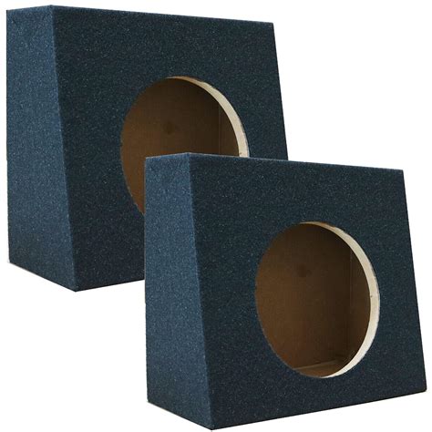 Buy 2x Single Sealed Angle Truck Subwoofer Box Enclosure With Thick Heavy Duty Mdf 8 Inches