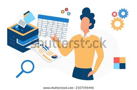 Daily Task Management Process Handling Project Stock Vector Royalty Free 2107596446 Shutterstock