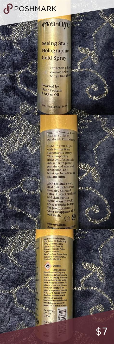 Gold Hair Glitter Spray Glitter Spray Gold Spray Aragon Oil Eva Nyc