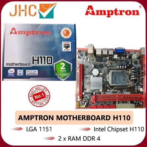 Jual Motherboard Amptron H110 Socket 1151 Mb H61 Amptron Lga 1151 Ddr4 Di Seller Junhua