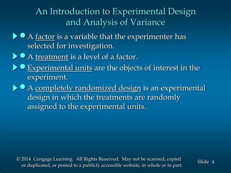 Ppt Analysis Of Variance In Experimental Design Powerpoint