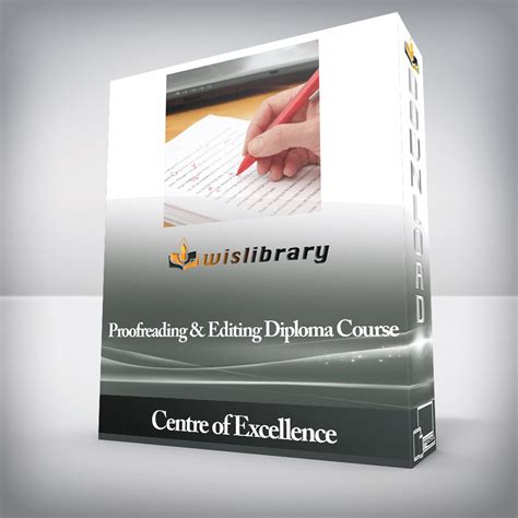 Centre Of Excellence Proofreading And Editing Diploma Course Wisdom Library