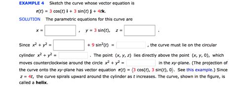 Solved EXAMPLE Sketch The Curve Whose Vector Equation Is Chegg