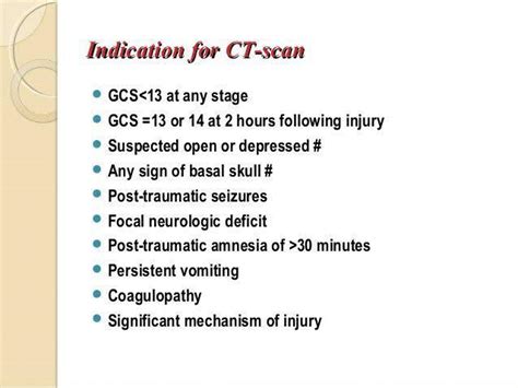Indication Of Ct Scan In Dr Jawad Ahmad Neurosurgeon