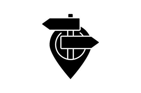 modern gps pointer icon for navigation