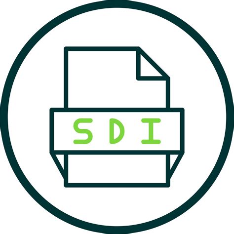 Sdi File Format Icon 15991657 Vector Art At Vecteezy