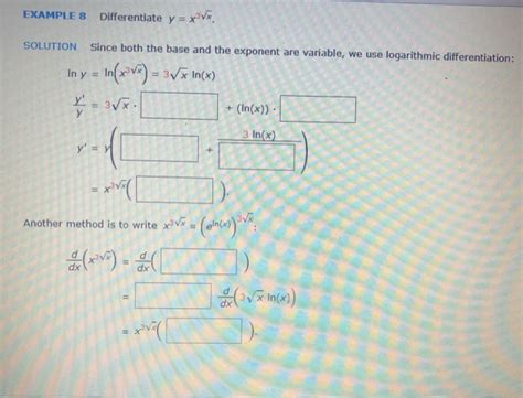 solved examples differentiate y x3vx solution since both