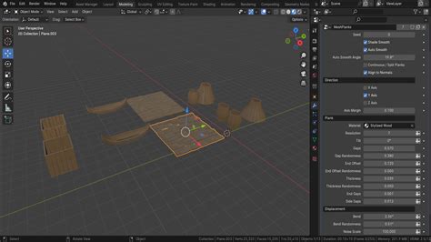 Blender 4 Mesh To Wooden Planks Geometry Node Blender Market