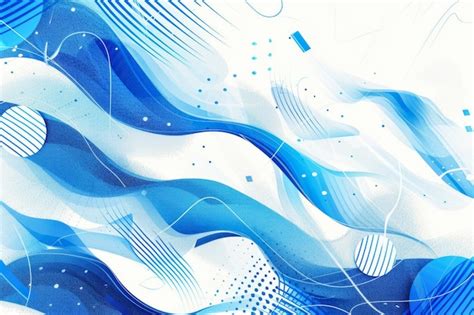 Textured Dynamic Abstract Background In White And Blue Colors Premium Ai Generated Image