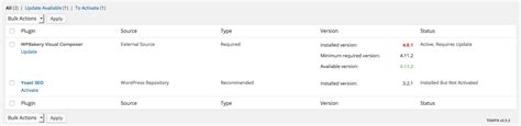 Visual Composer Plugin Update