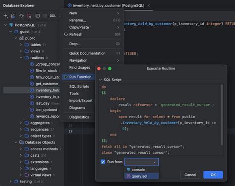 Run Queries Datagrip Documentation