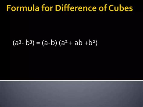Difference Of Cubes