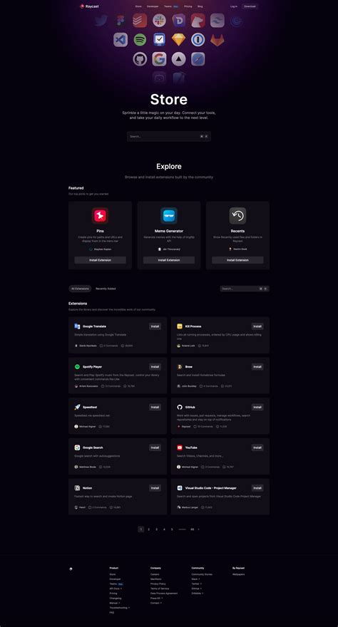 Raycast Website Design Lapa Ninja
