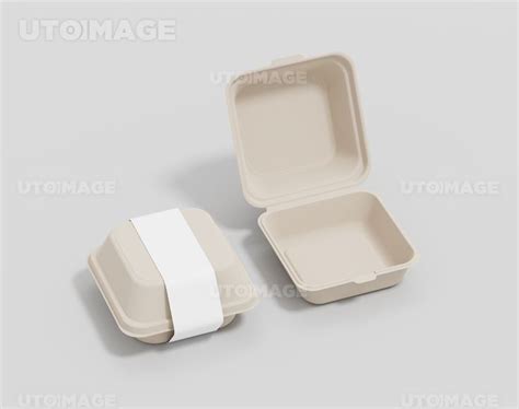 친환경 사각형 음식 포장 펄프용기 Ny220103 걱정이녕 그래픽 3d 패키지 용기 포장용기 배달 친환경 상자 박스 음식포장 테이크아웃 요식업 음식