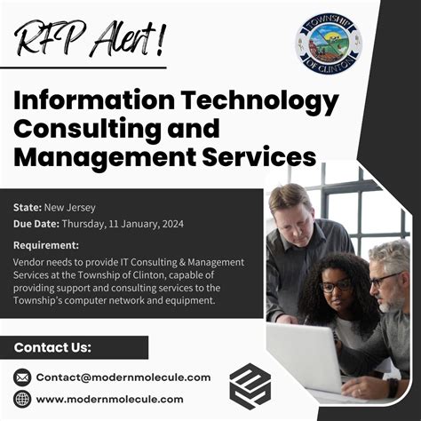 Rfp Informationtechnology Consulting Managementservices… Modern Molecule Bids