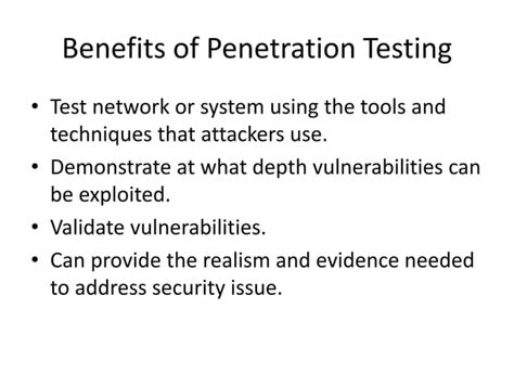 Vulnerability Assessment And Penetration Testing PPTX