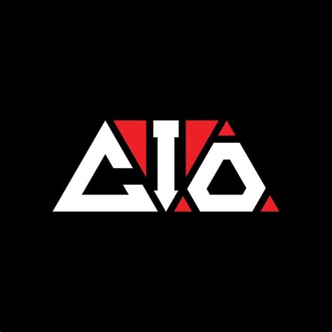 トライアングルレターロゴデザイン cio トライアングルの形状のロゴデザイン triangle logo design モノグラム monagram 三角ベクトルロゴ