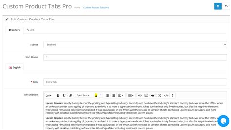 Custom Product Tabs Pro Documentation