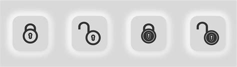 닫힌 자물쇠와 열린 자물쇠 아이콘 자물쇠 그림 기호 안전 벡터 프리미엄 벡터