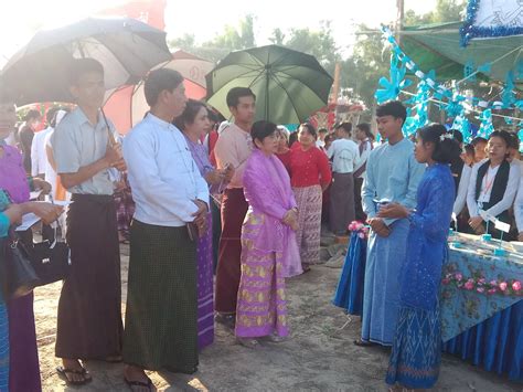 လှည်းကူးပညာရေးဒီဂရီကောလိပ်၌ ၇၇ နှစ်မြောက် ပြည်ထောင်စုနေ့အထိမ်းအမှတ် မြန်မာ့ရိုးရာ ထမနဲထိုးပ