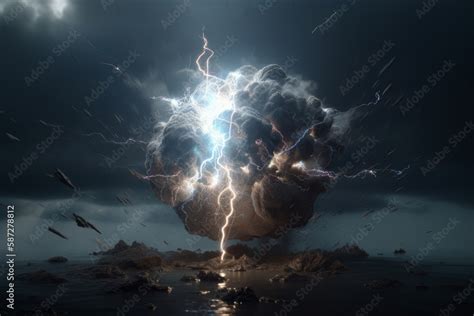 Powerful And Cinematic Cloud Computing Stunning 8k Abstract Image With