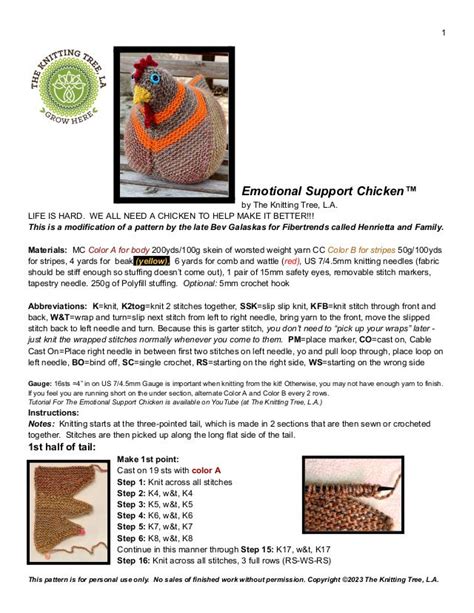 Knitting Pattern Book By The Knitting Tree La Free Knitting Pattern