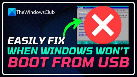 Windows Won T Boot From USB Fix YouTube