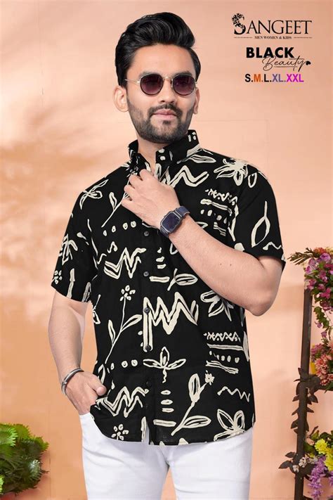 Sangeet Black Beauty Shirt For Men