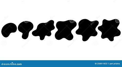 Random Blotch Inkblot Organic Blob Blot Random Blob Organic Geometric Round Pattern Isolated