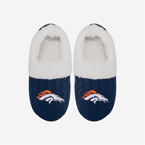 Denver Broncos Womens Team Color Moccasin Slipper Foco