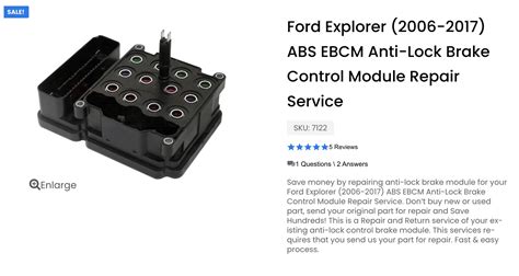 2010 Ford Explorer ABS Control Module ABS Module UpFix Forum