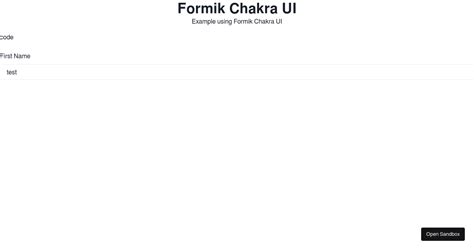 Formik Chakra Ui Forked Codesandbox