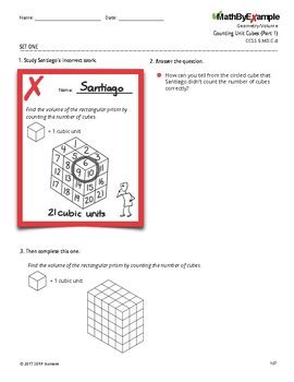 MathByExample Counting Unit Cubes Part By SERP Institute TPT