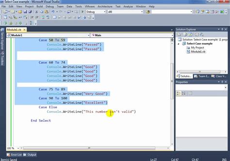 Select Vb Net Case Оператор Selectcase Visual Basic