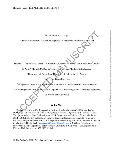 Pdf A Synchrony Based Classification Approach For Predicting